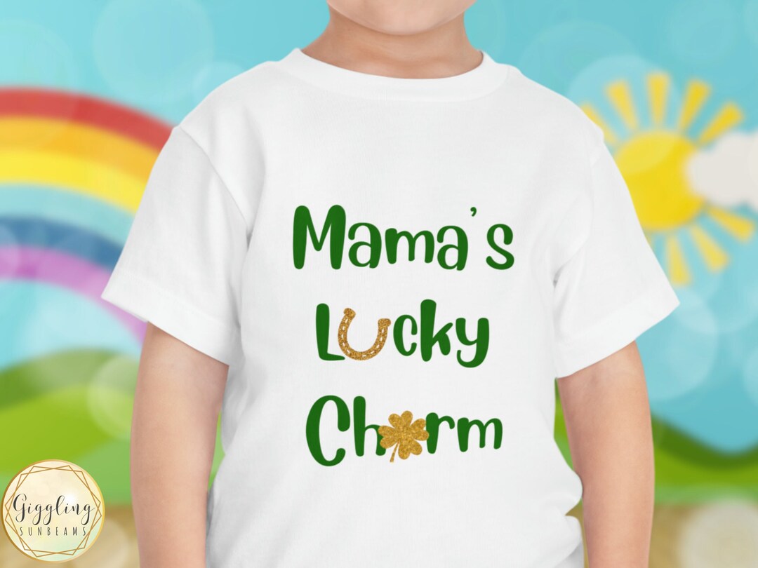 Mama's Lucky Charm St. Patrick's Day Gift for Kids and Toddlers T Shirt ...