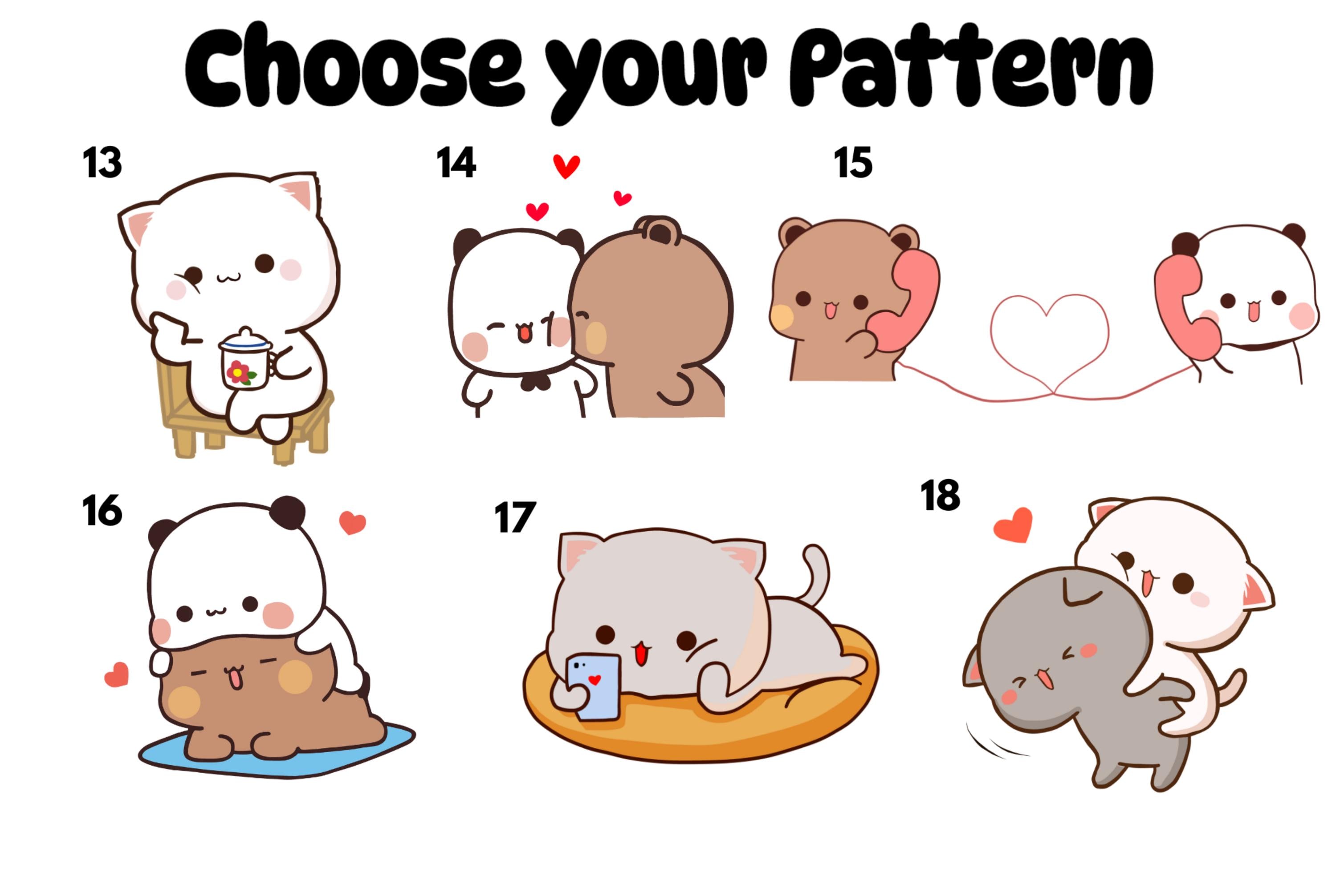 Personalized Bubu & Dudu Pillow - Couple Gift, Gift for Her Him, Pandabear, Custom Gift ...