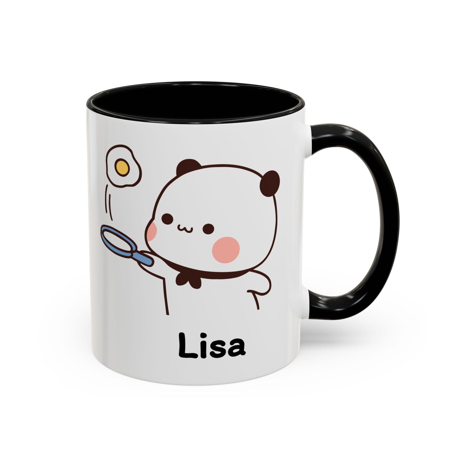 Custom Mochi Peach Milk Mug: Personalized Bubu Dudu Panda Bear Couples ...