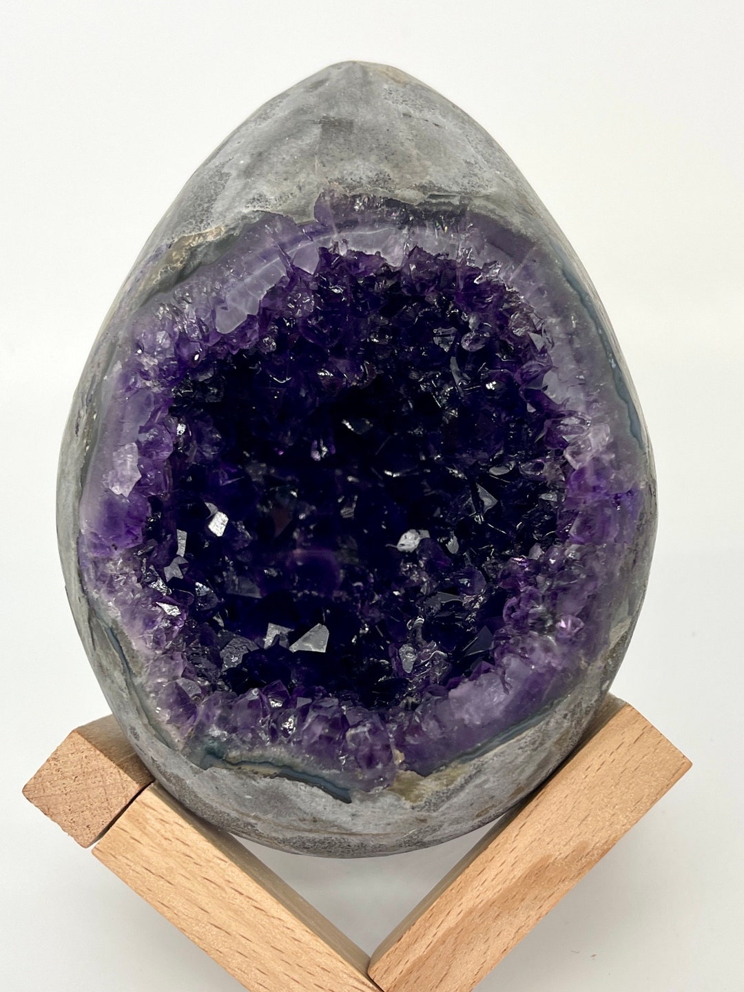 Dragon Egg Egg-shaped Tear Drop Raw Amethyst Cave Large - Etsy