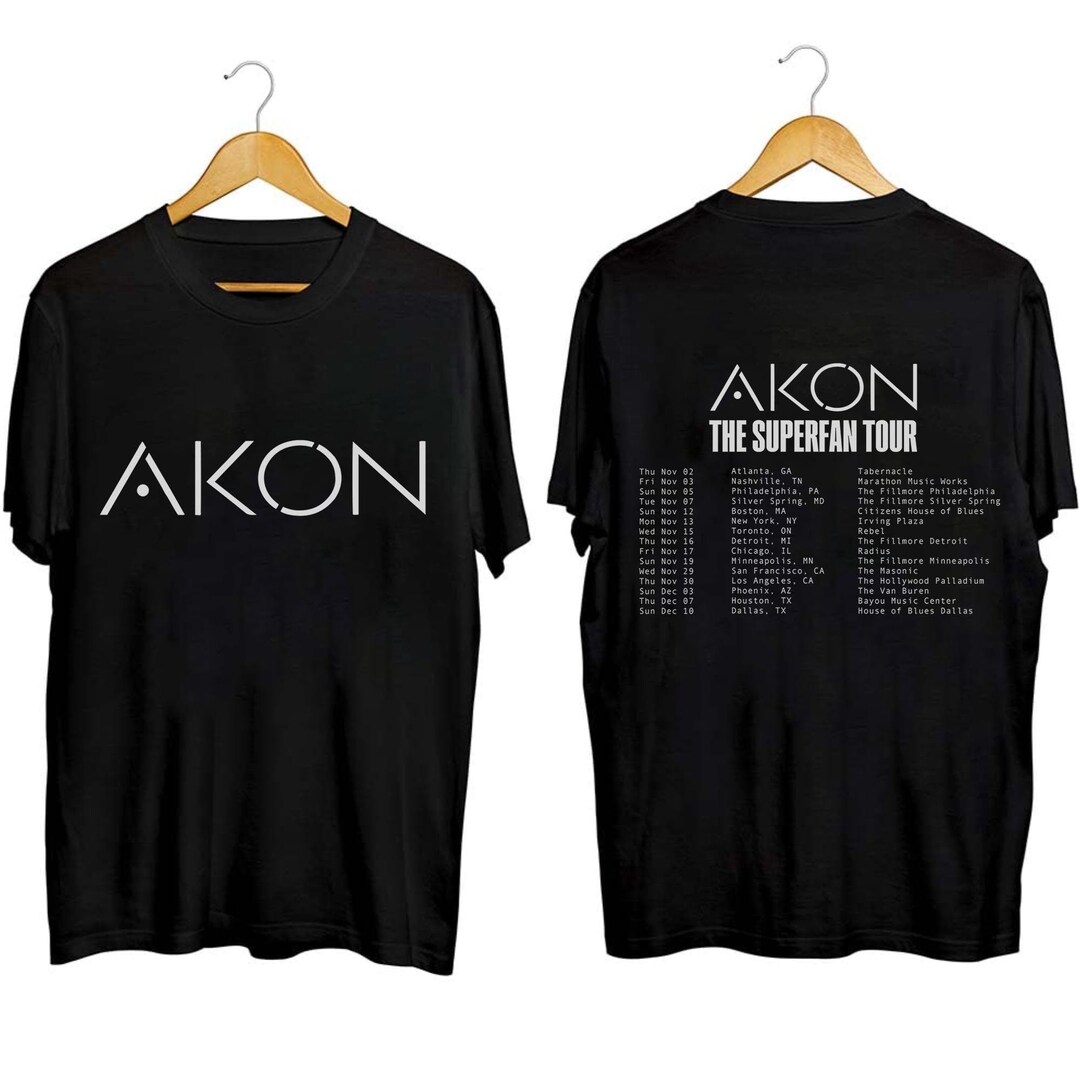 Akon the Superfan Tour 2023 Shirt Akon Fan Shirt Akon 2023 - Etsy Canada