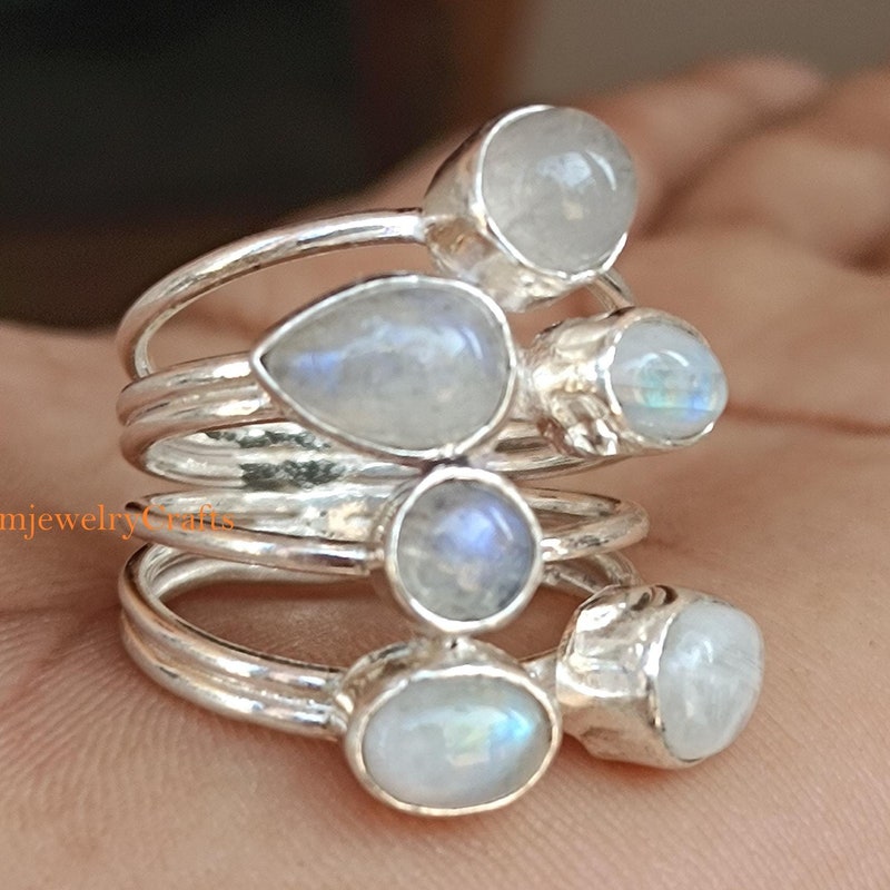 Quartz Ring Moonstone - Etsy UK