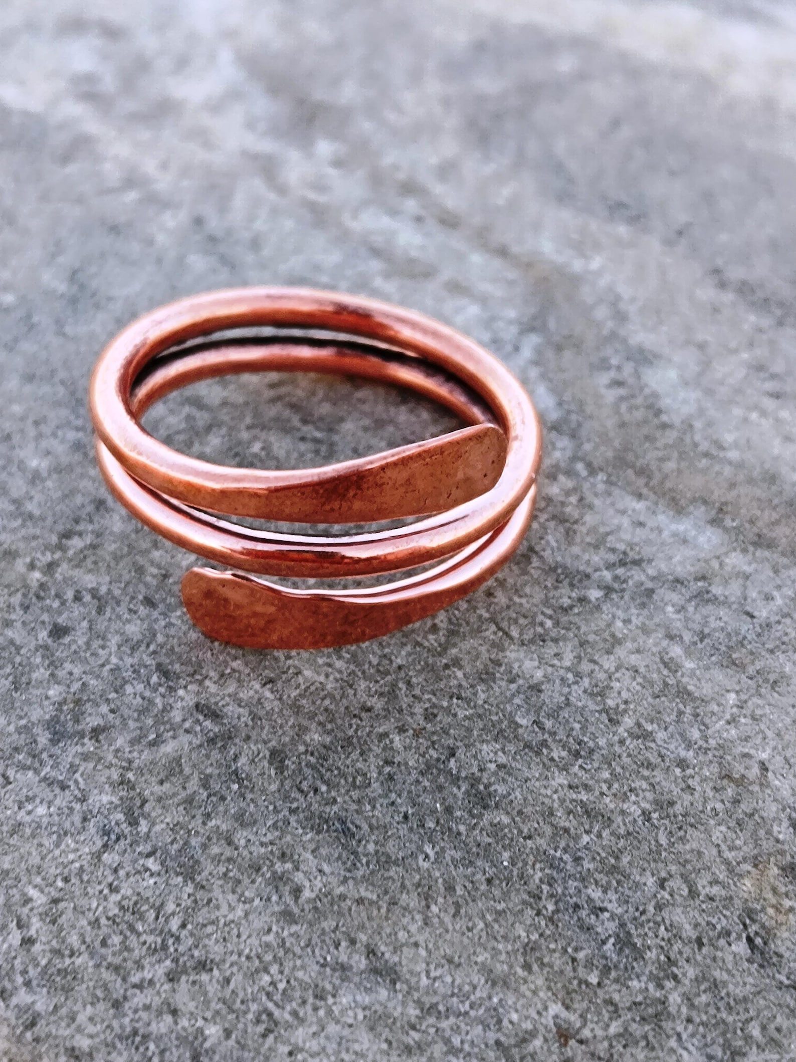 Pure 100% Copper Wrap Ring, Arthritis Thumb Ring, Solid Copper Ring ...