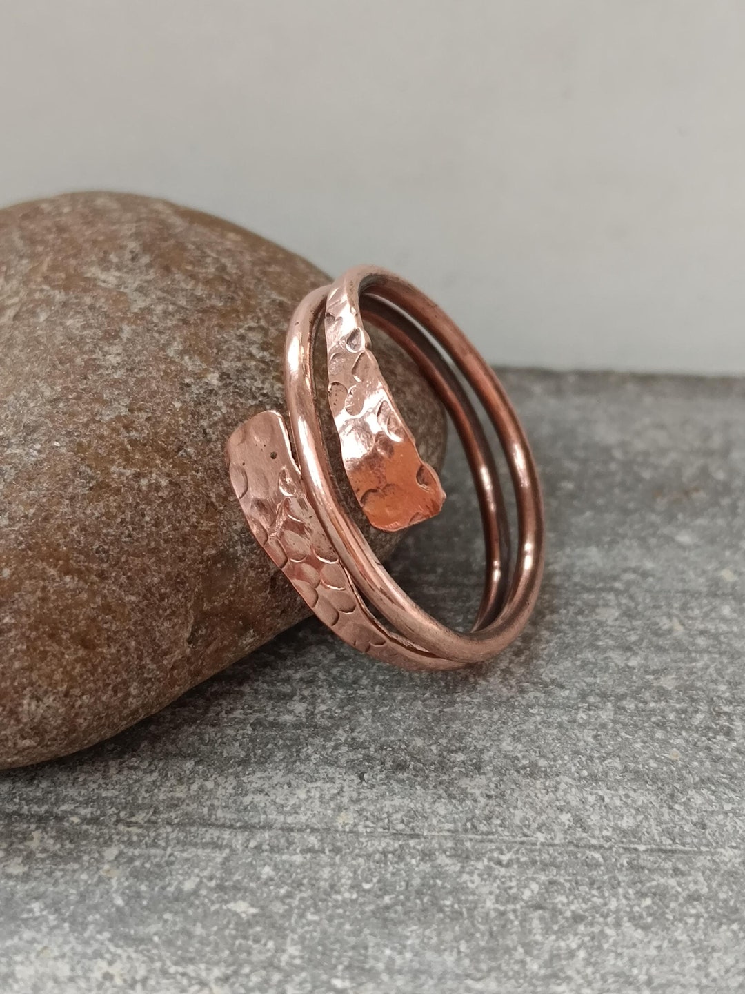 Pure 100% Copper Wrap Ring, Arthritis Thumb Ring, Solid Copper Ring ...