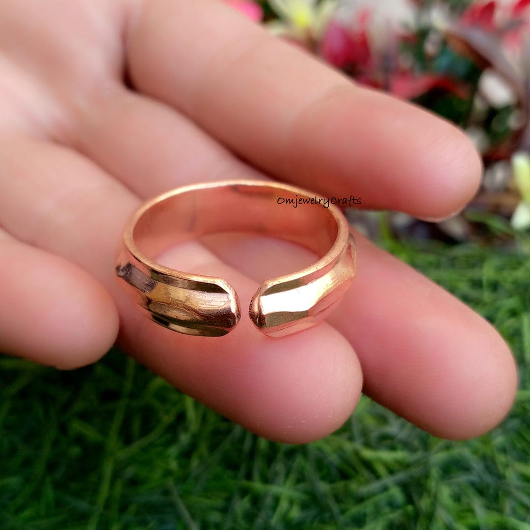 Pure 100% Copper Wrap Ring, Beautiful Thumb Ring, Solid Copper Ring ...