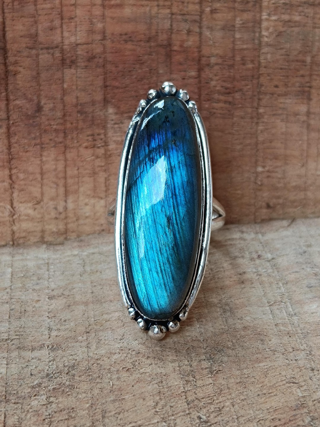 Natural Labradorite Ring, 925 Solid Sterling Silver Ring, Ring for ...