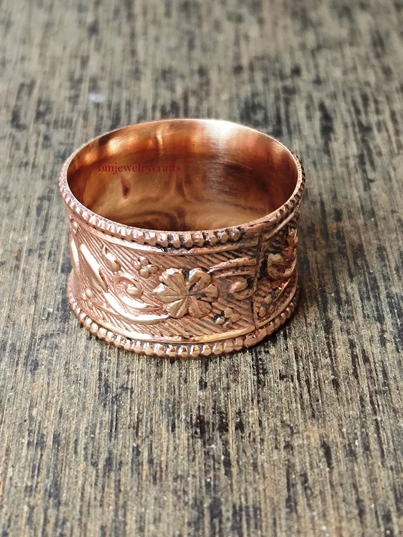 Pure 100% Copper Wrap Ring, Arthritis Thumb Ring, Solid Copper Ring ...