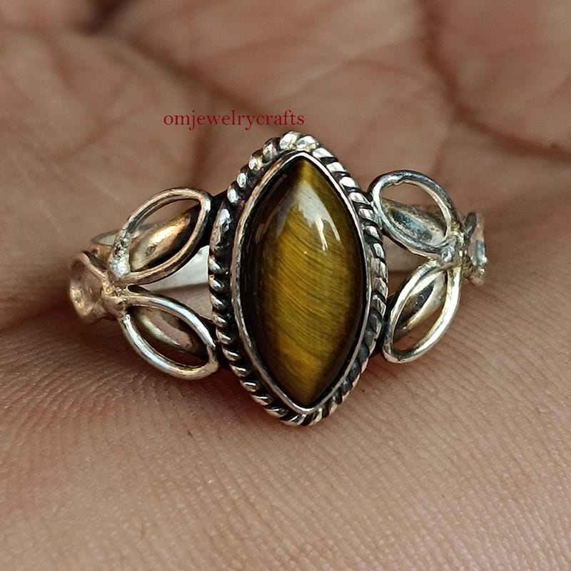 Tiger Eye Ring - Etsy