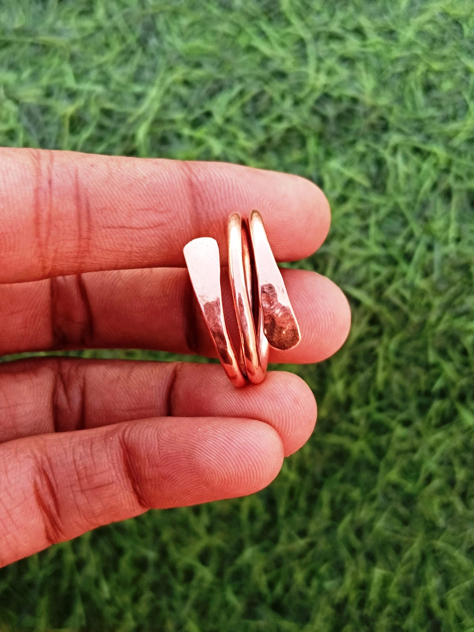 Pure 100% Copper Wrap Ring, Arthritis Thumb Ring, Solid Copper Ring ...