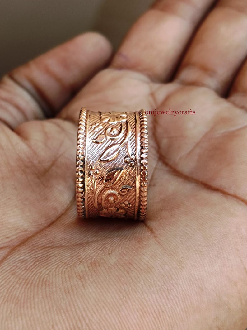 Pure 100% Copper Wrap Ring, Arthritis Thumb Ring, Solid Copper Ring ...