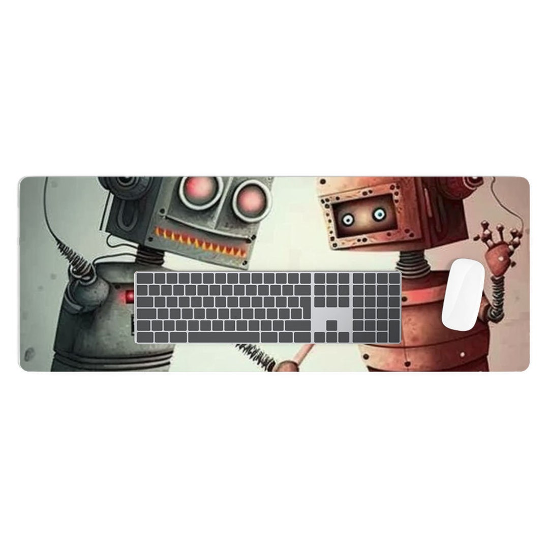 Robot Design Desk Mat Beautiful Desk Pad Graphic Art Laptop Desk Mat - Etsy