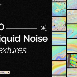 Holo Liquid Noise Textures | Mega Pack - Etsy