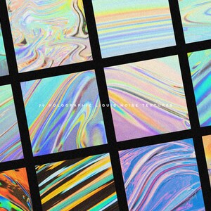 Holo Liquid Noise Textures | Mega Pack - Etsy