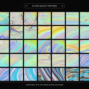 Holo Liquid Noise Textures | Mega Pack - Etsy