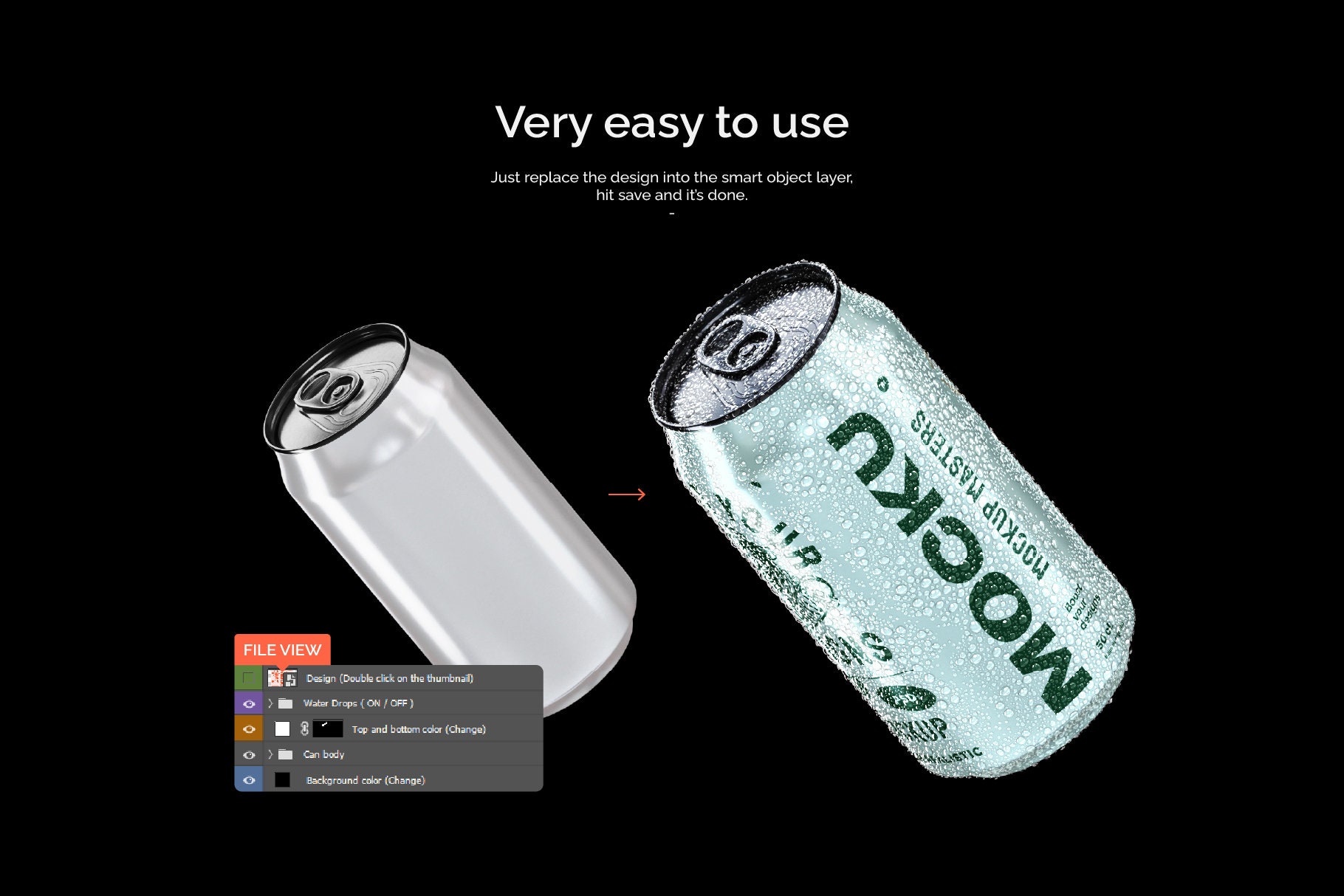 Can 33cl Video Mockup - Photoshop File - Etsy