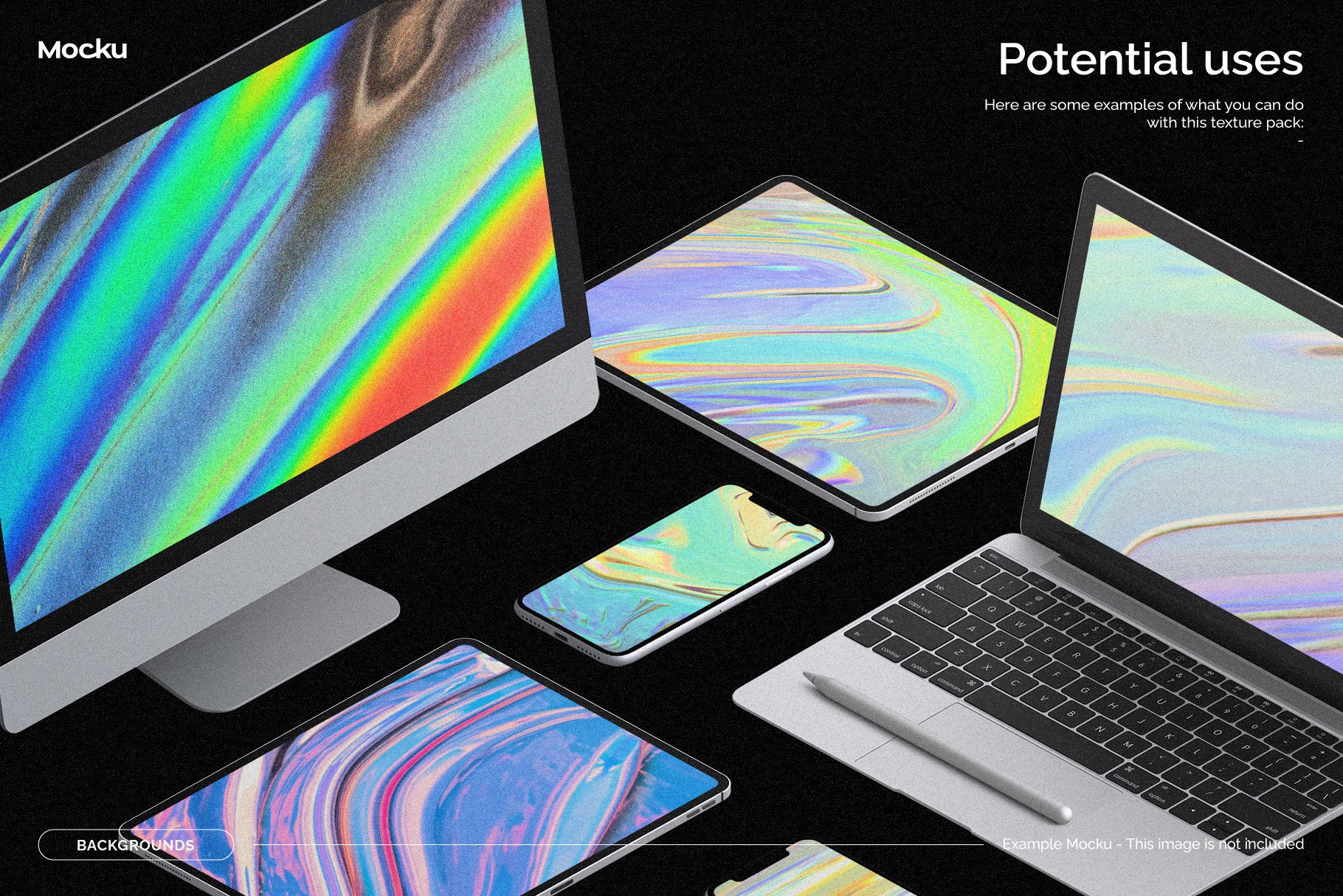 Holo Liquid Noise Textures | Mega Pack - Etsy