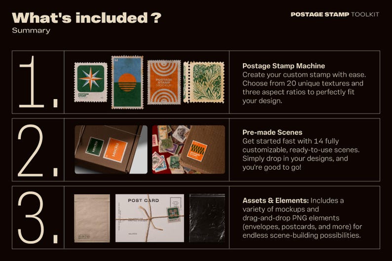 Postage Stamp Toolkit - Etsy