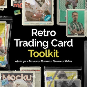 Retro Trading Card Toolkit - Etsy