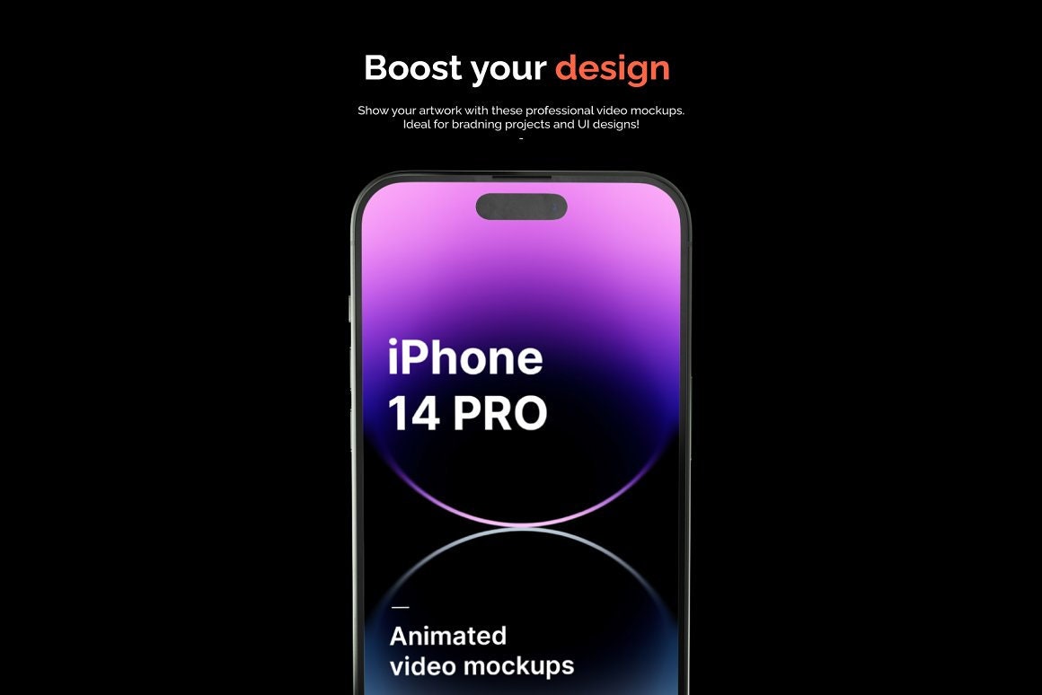 IPhone 14 PRO Animated Video Mockups - Etsy