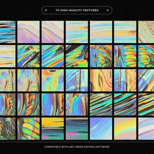 Holo Liquid Noise Textures Mega Pack - Etsy
