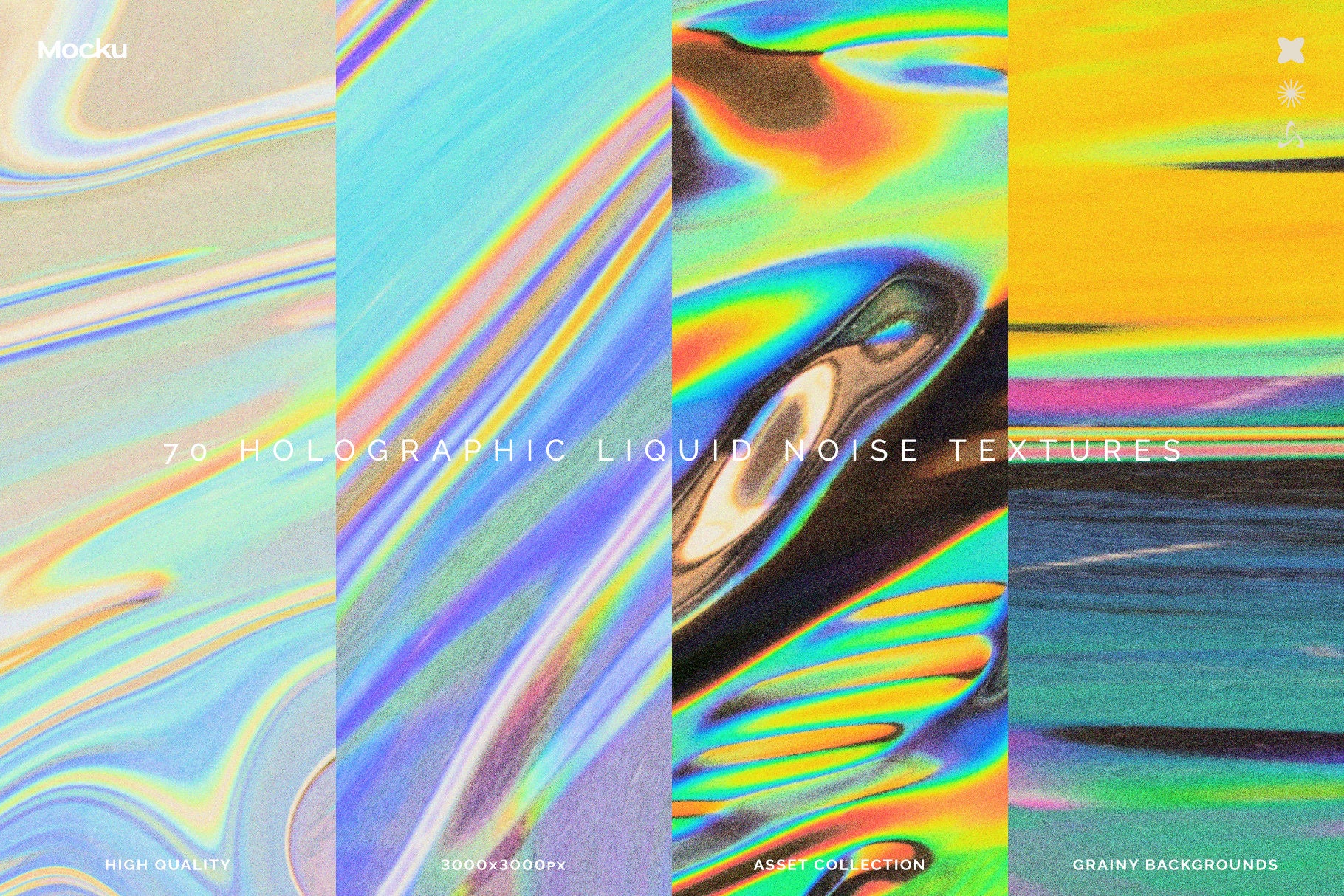 Holo Liquid Noise Textures | Mega Pack - Etsy