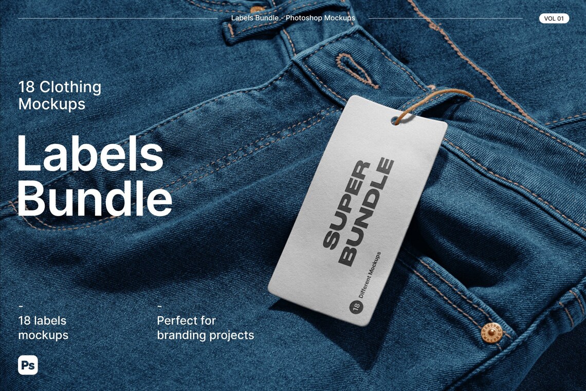 Clothing Tags Logo Mockups - Etsy