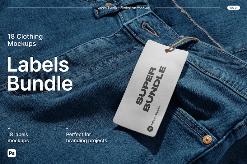 Clothing Tags Logo Mockups - Etsy