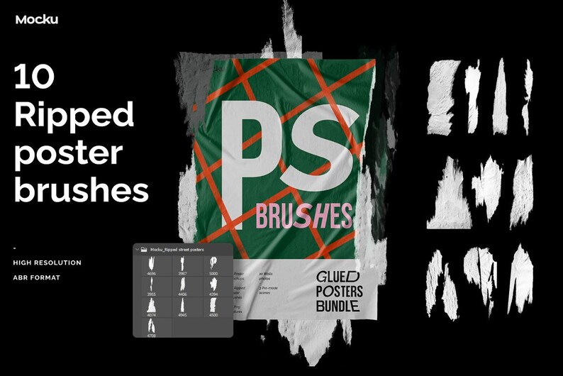 Glued Posters Mockups Bundle - Etsy