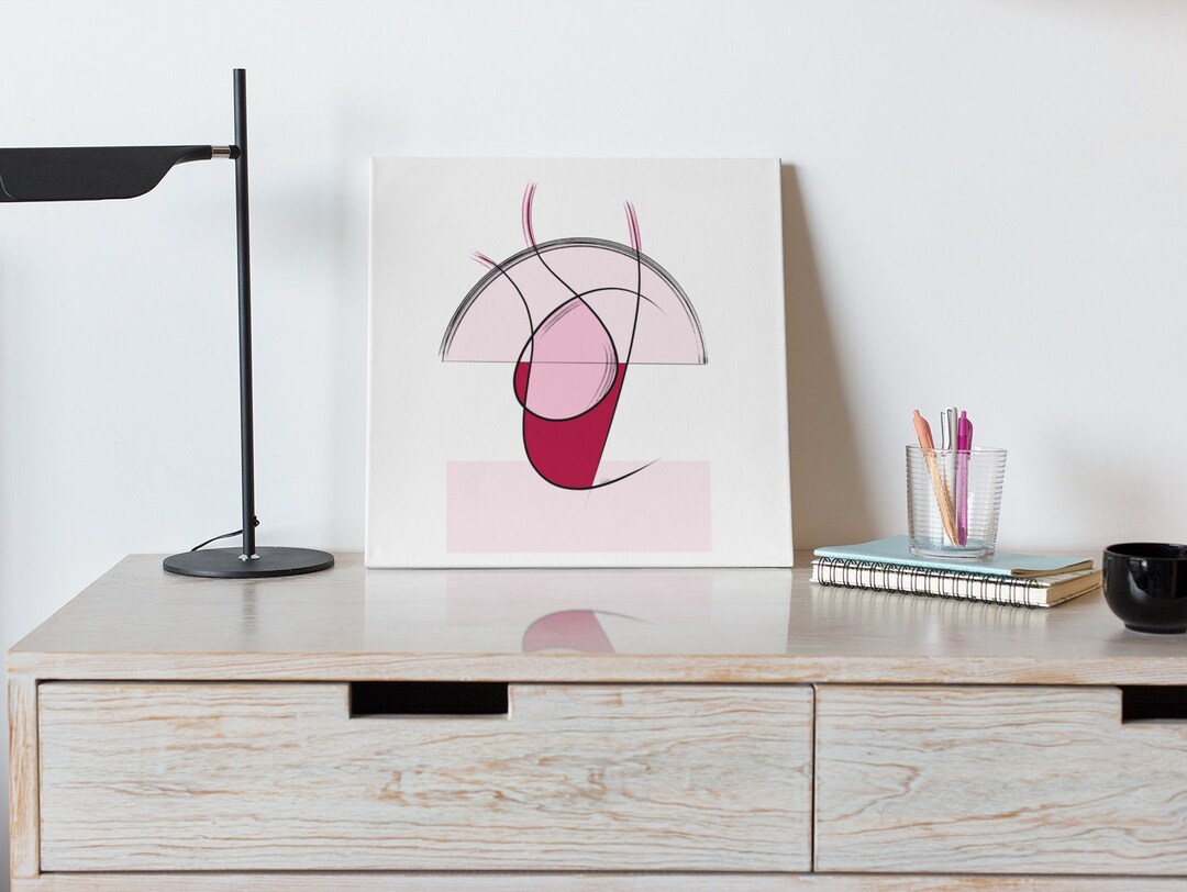 Digital Design | Printable Digital Design | Pink | Minimal Art ...