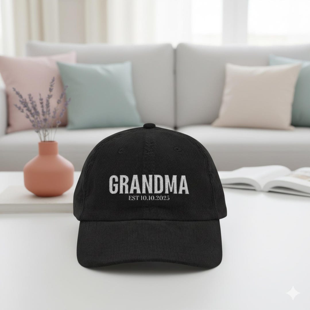 Custom Grandma Cap, Personalized Embroidered Hat, Gift for Grandma ...
