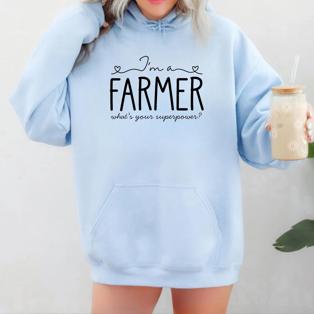 Farmer Hoodie, Farming Sweatshirt, Country Life Gift, Tractor Hoodie ...
