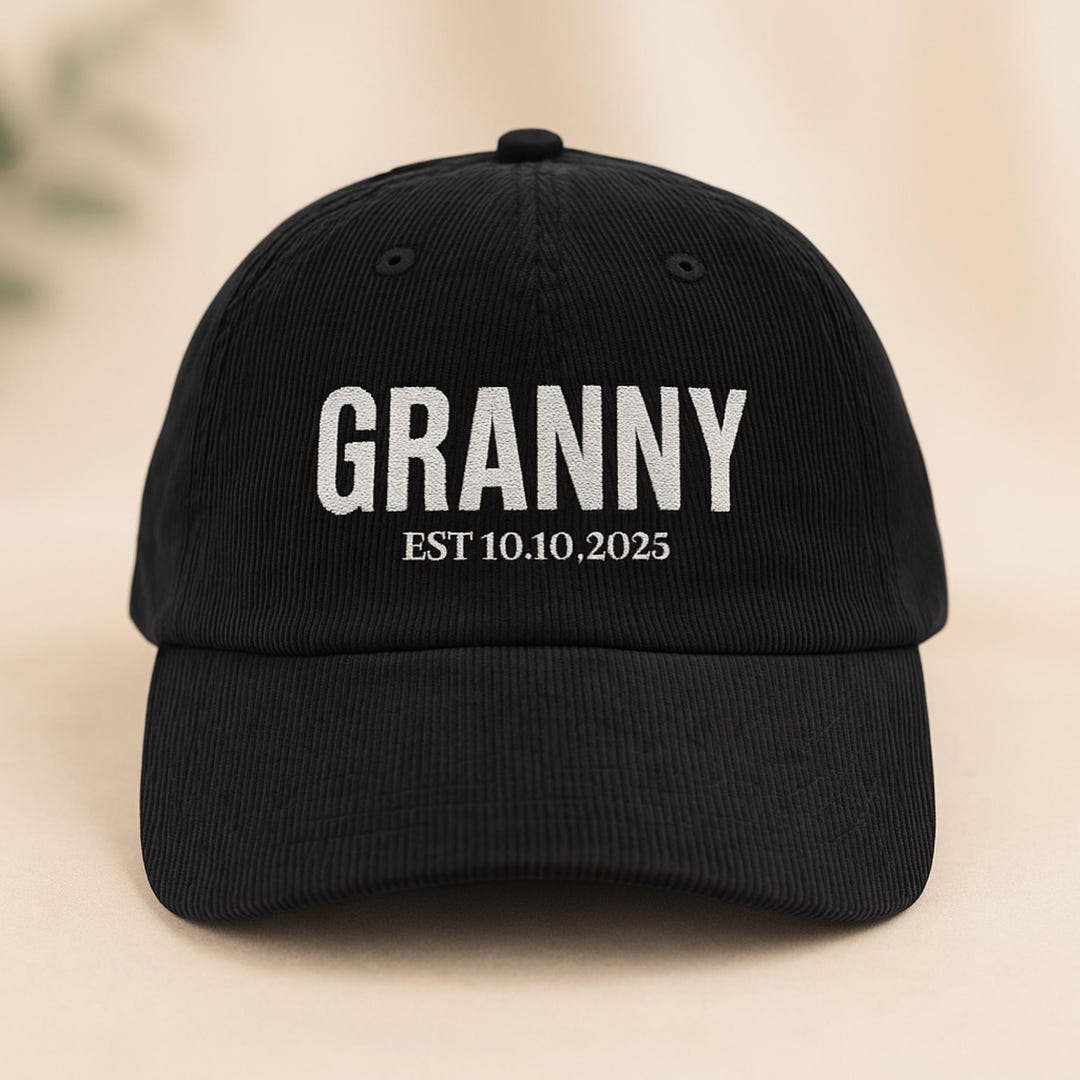 Custom Granny Cap, Personalized Embroidered Hat, Gift for Granny ...