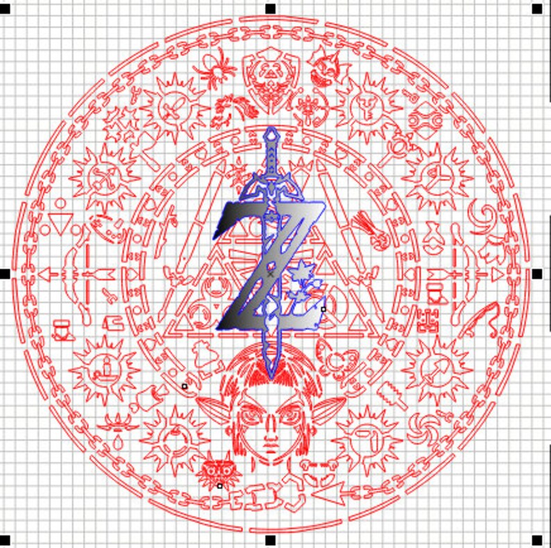 Zelda Laser Template - Etsy