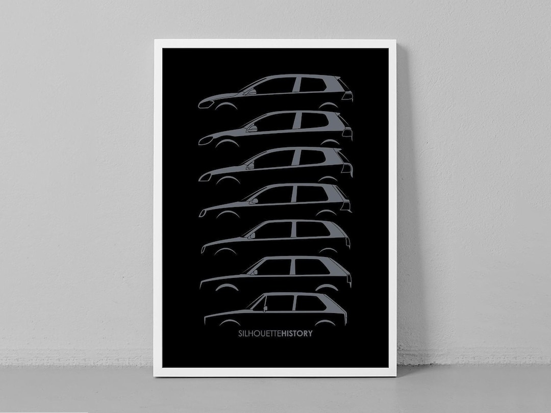 Golf Mk1-mk7 Series Volkswagen Golf Evolution Golf 1 7 - Etsy Australia