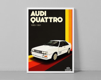 Audi Quattro Rally Poster - Etsy