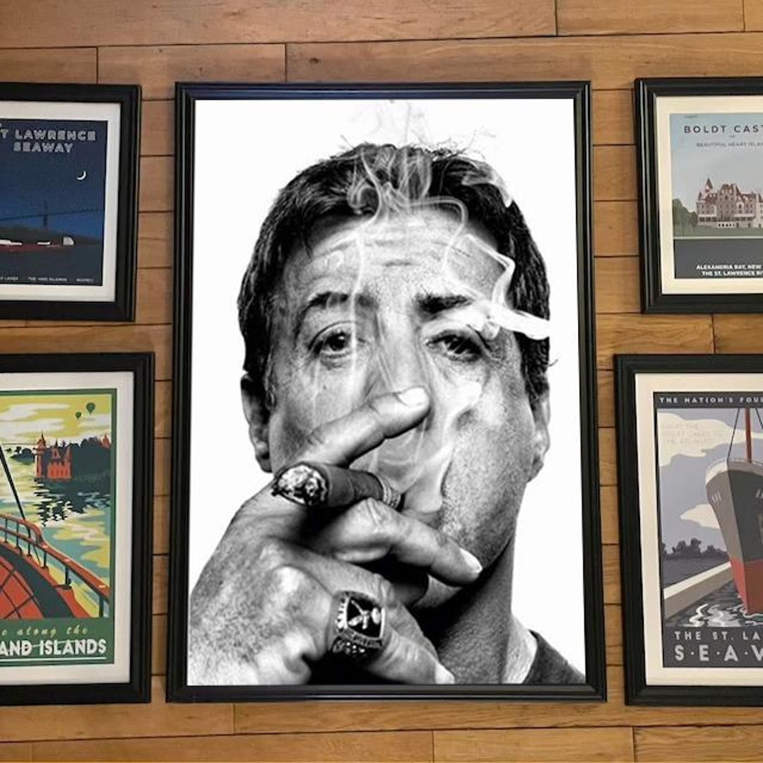 Sylvester Stallone Smoking Cigar Movie Poster - Etsy