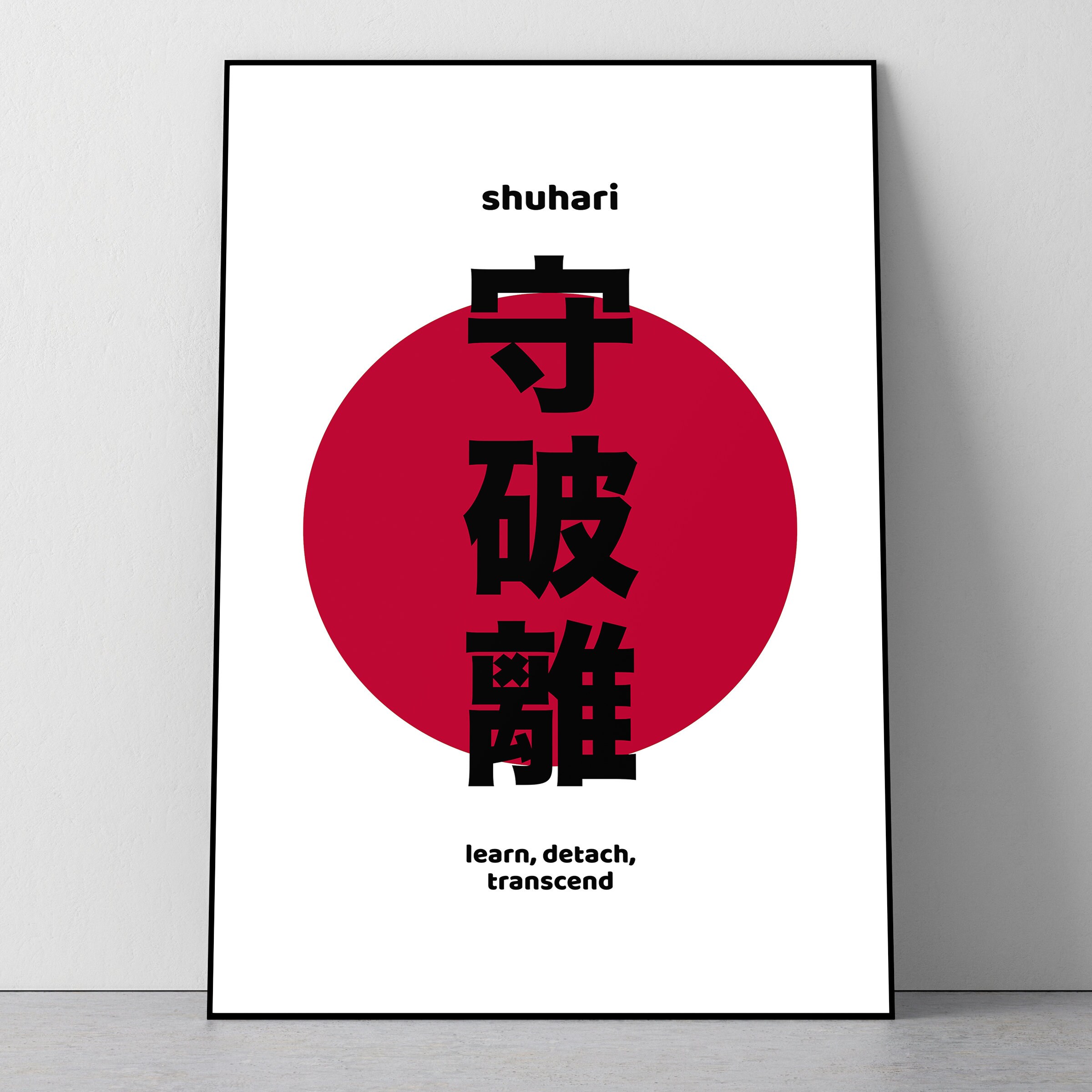 Japanese Concept 'shuhari' Stages of Mastery - Etsy