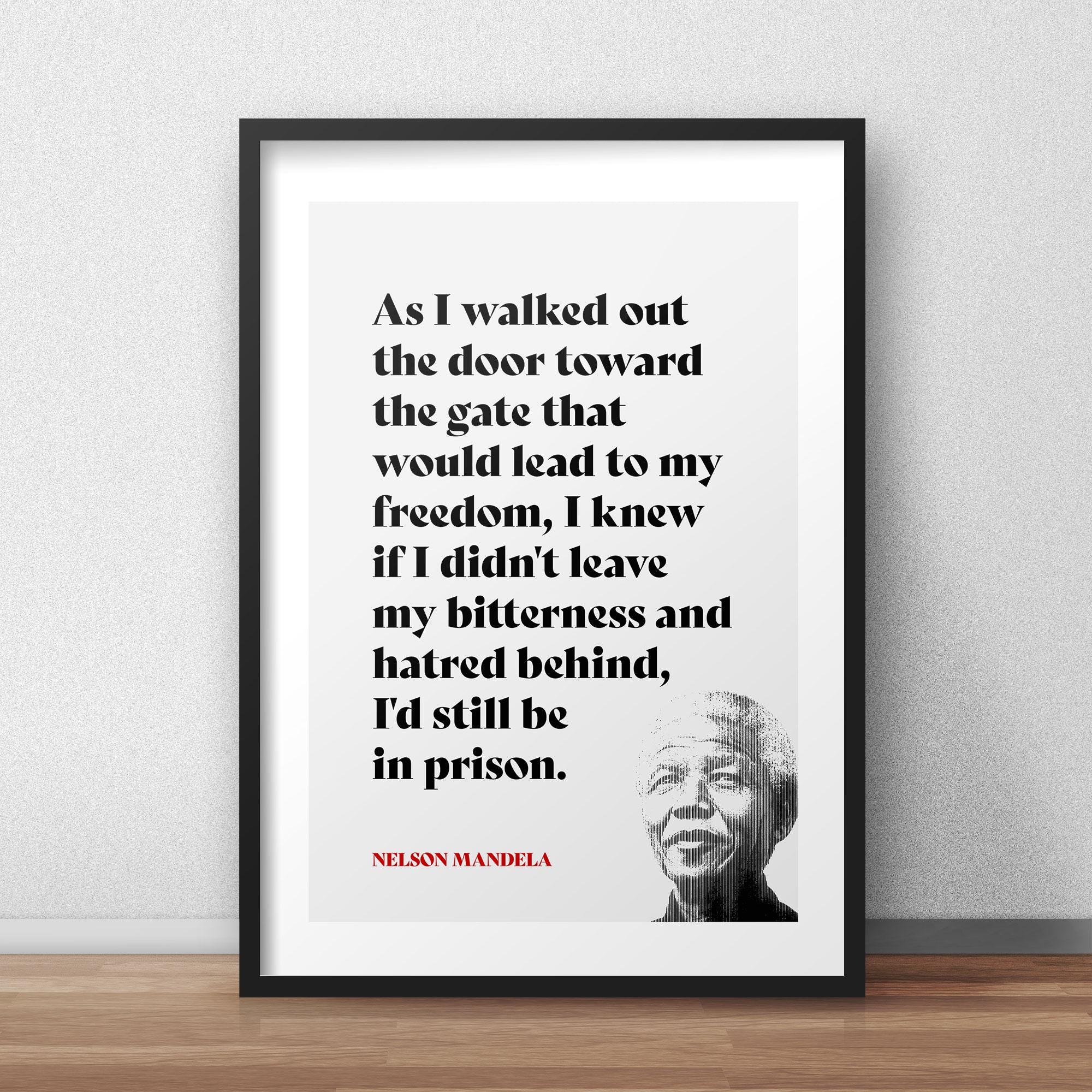 Nelson Mandela Quote Print: Freedom Art (digital Download) - Etsy