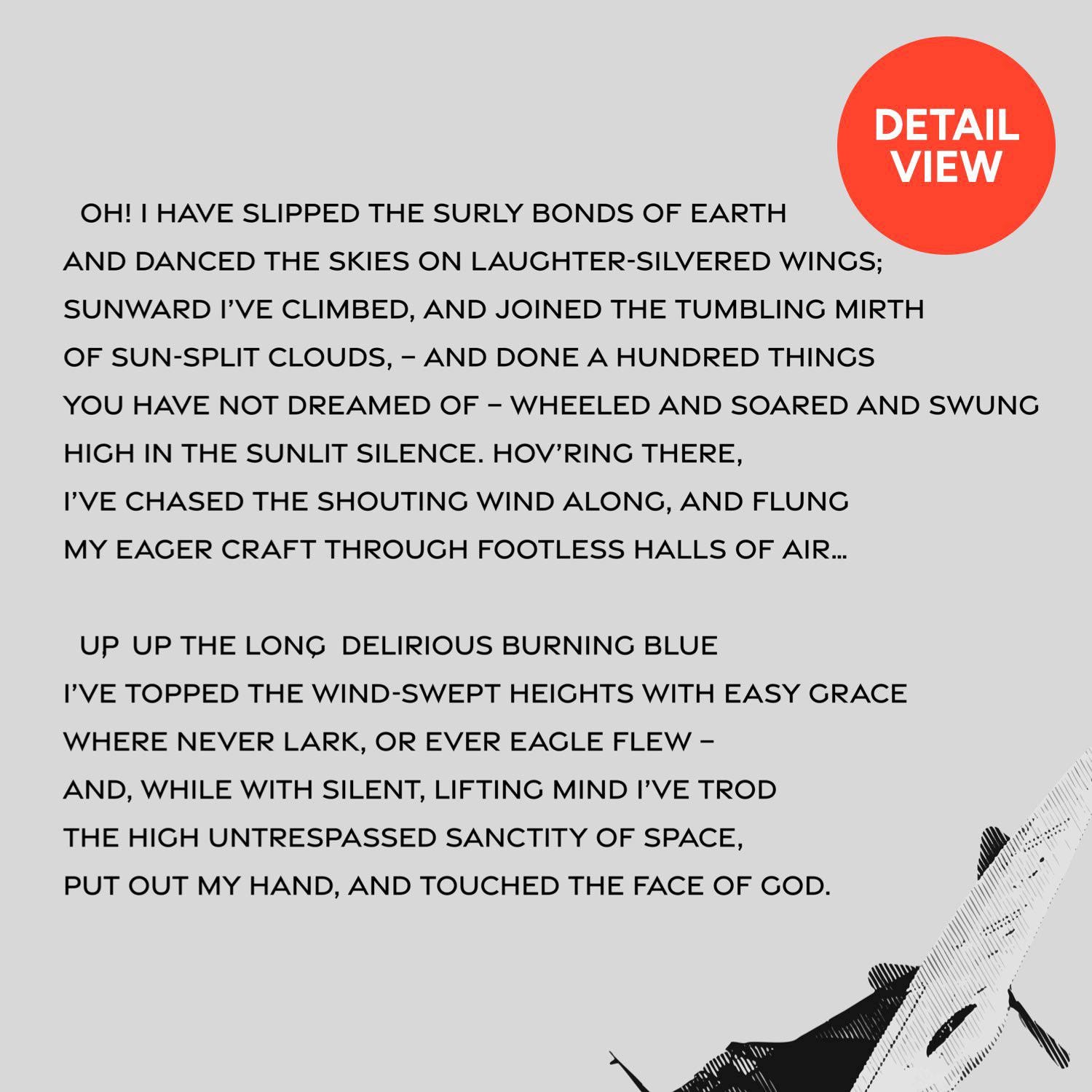 High Flight Poem Print - John Gillespie Magee Jr. (digital Download) - Etsy