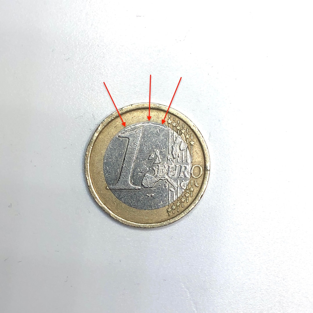 1 Euro Coin, Italy 2002, With Minting Defects, #30 - Etsy
