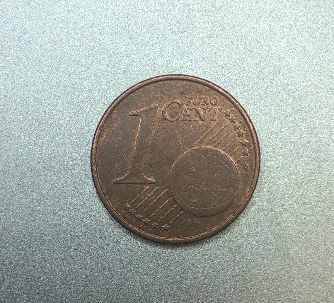 1 Euro Cent Coin With RARE Minting Defect Belgium 2004 41 - Etsy