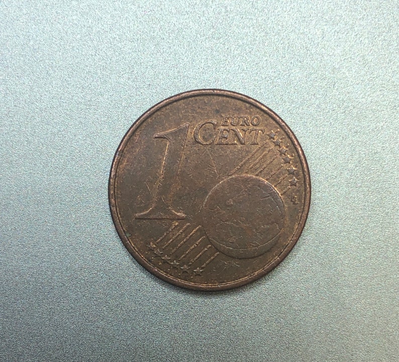 1 Euro Cent Coin With RARE Minting Defect Belgium 2004 41 - Etsy