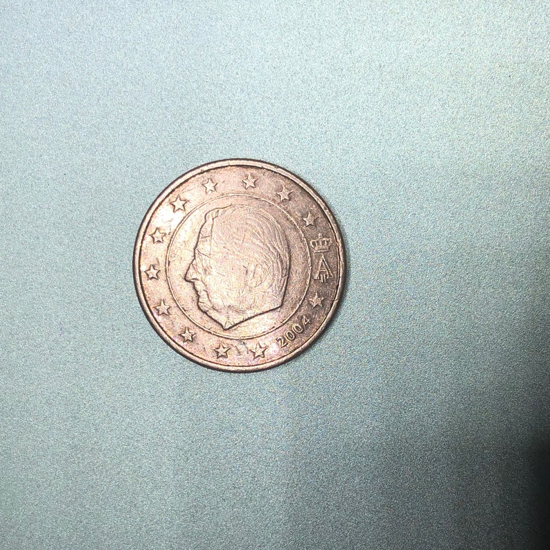 1 Euro Cent Coin With RARE Minting Defect Belgium 2004 41 - Etsy