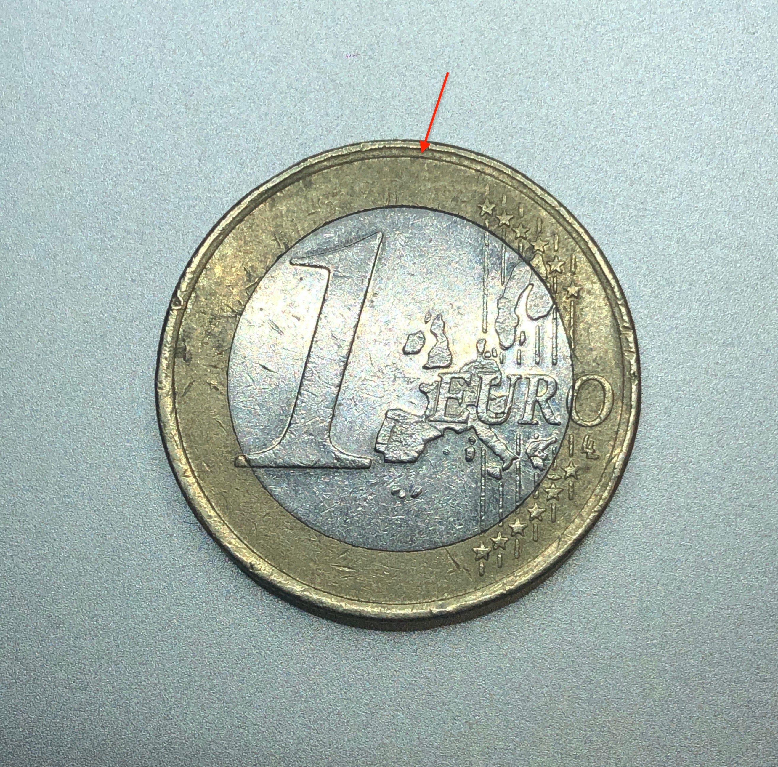 1 Euro Coin Germany 2002 D With Mint Error Defect 39 - Etsy