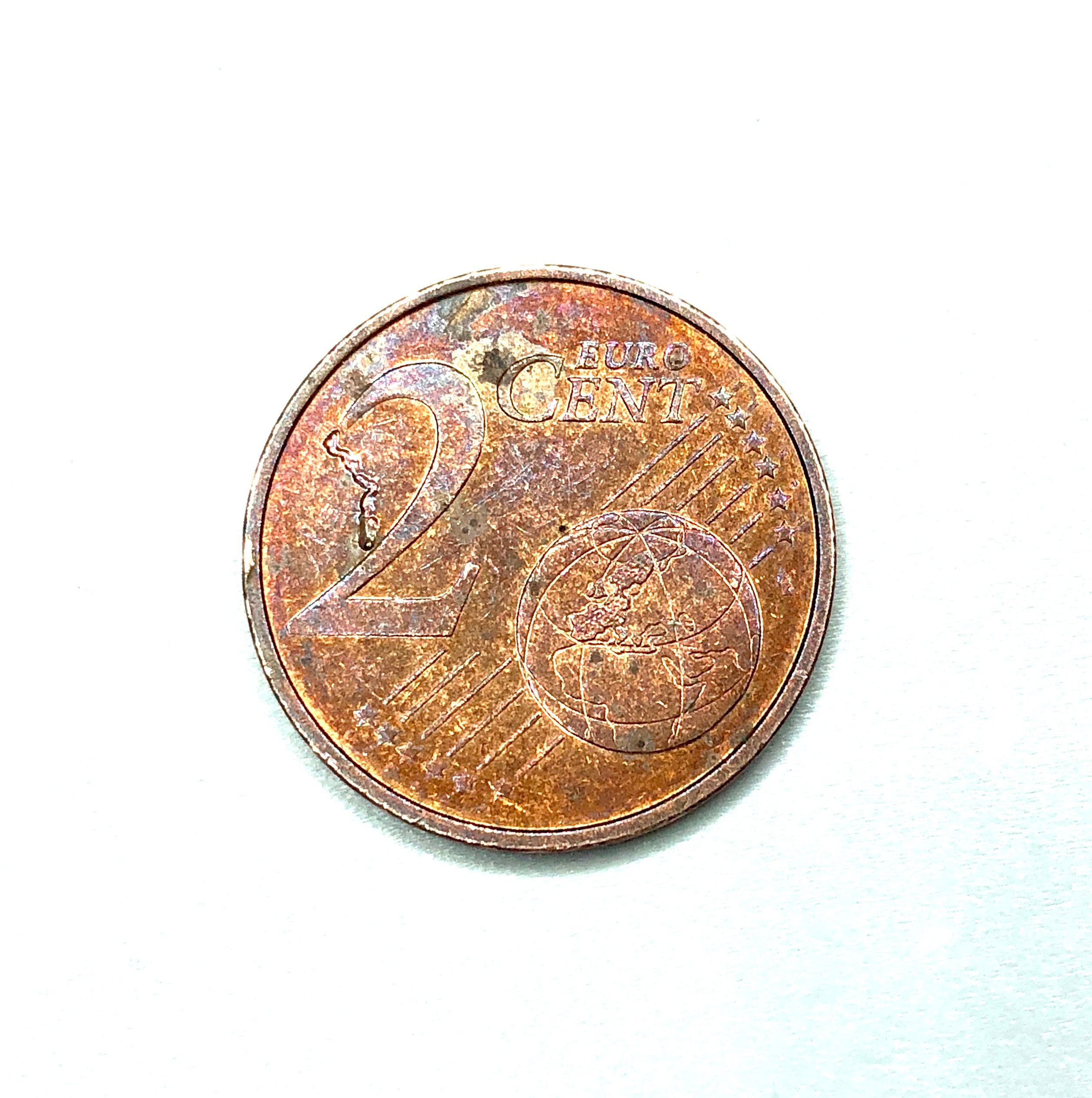 Pièce de 2 cents d'euro, Eire 2008 (Irlande), beaucoup d'erreurs des ...