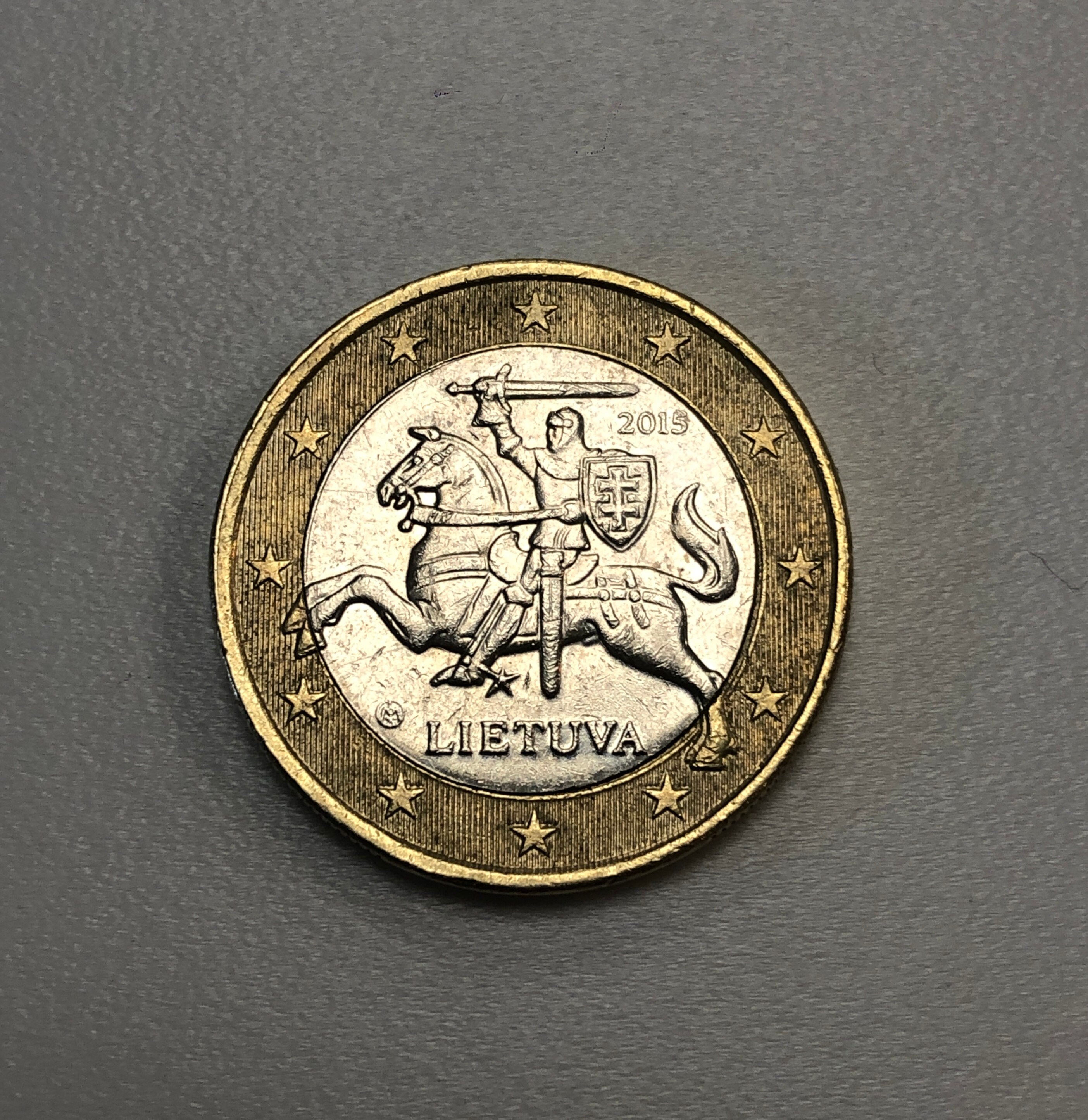 1 Euro Coin 2015 Lithuania Lietuva Misprint - Etsy