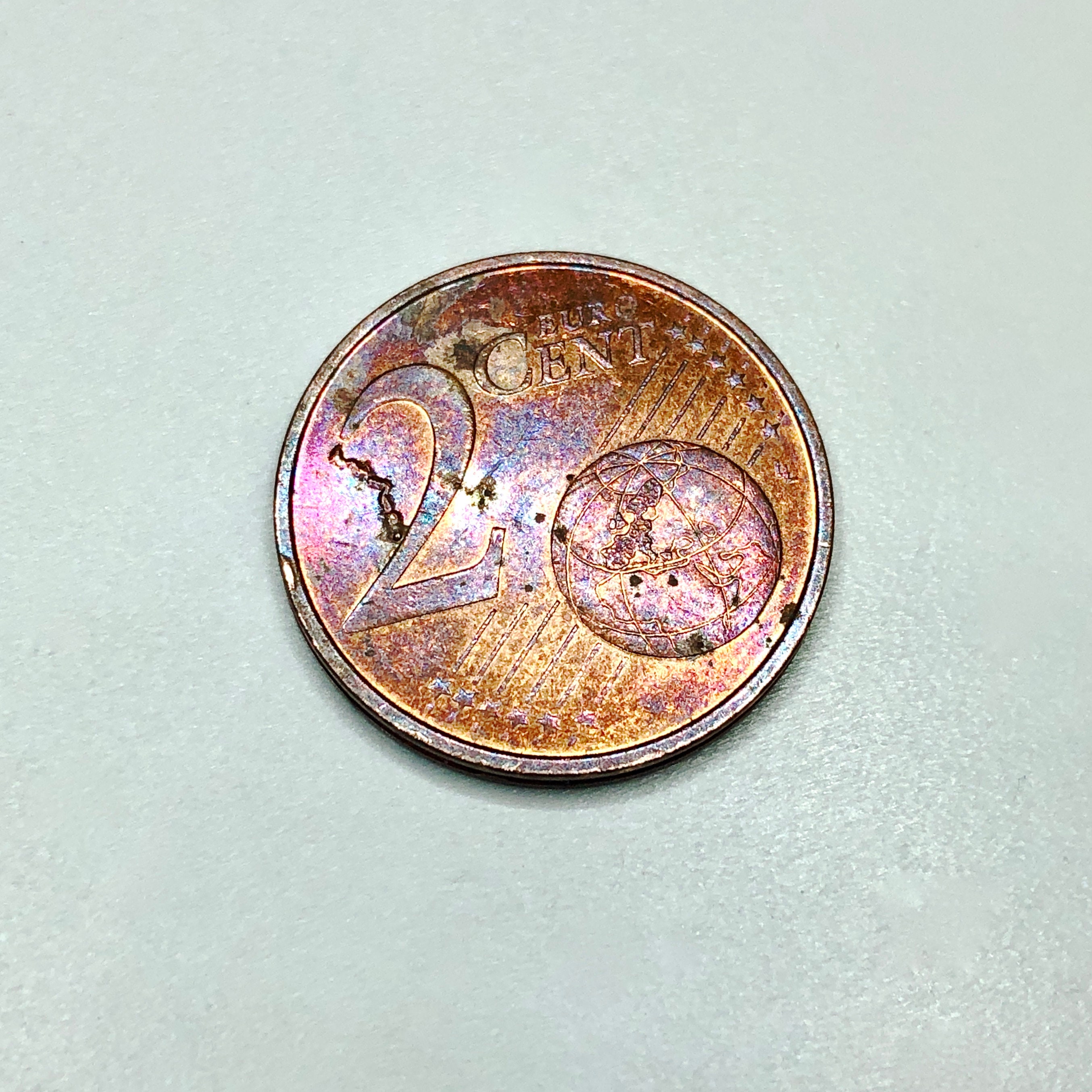 Pièce de 2 cents d'euro, Eire 2008 (Irlande), beaucoup d'erreurs des ...