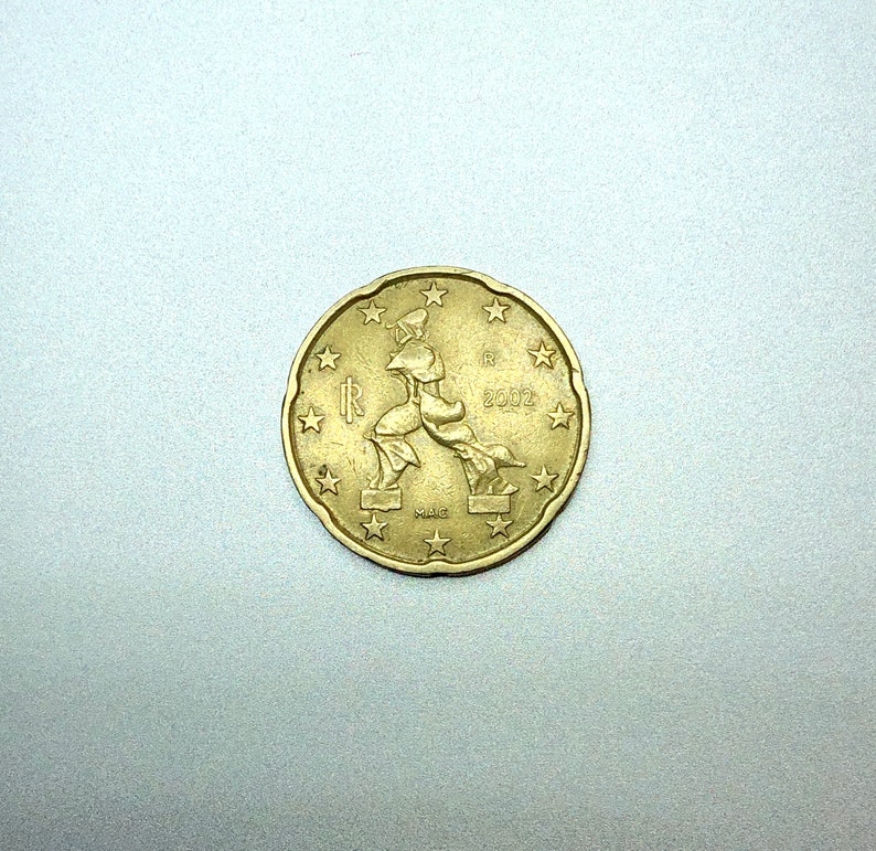 20 Euro Cent Coin 2002, Italy - Etsy