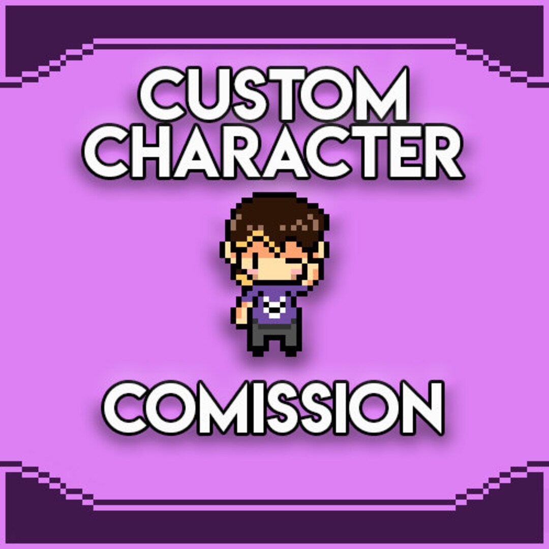 Pixel Art Commission Custom Pixel Style Pixel Drawings Characters - Etsy