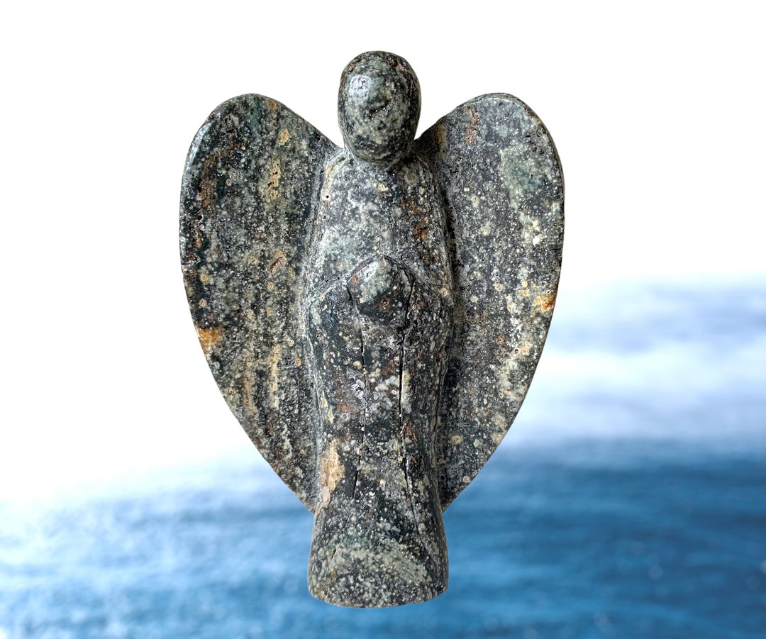 Huge Healing Earth Angel Made From Bubble Jasper With Druzy ...